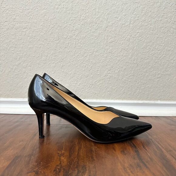 M. Gemi | Shoes | M Gemi Revista Pump Heels In Black Patent Leather ...